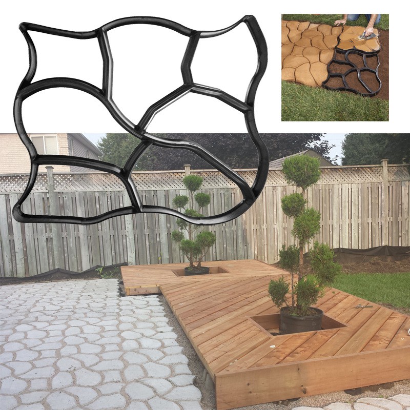 ACUAN SIMEN DIY Cement Sod Model Paving Model Floor Molding Tool Garden ...