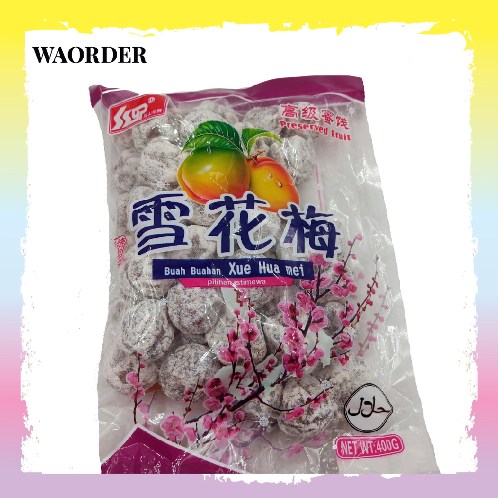 Tasty Xue Hua Mei Preserved Dried Fruit Plum Sour Best Pick Groceries Pack 400g | Shopee Malaysia