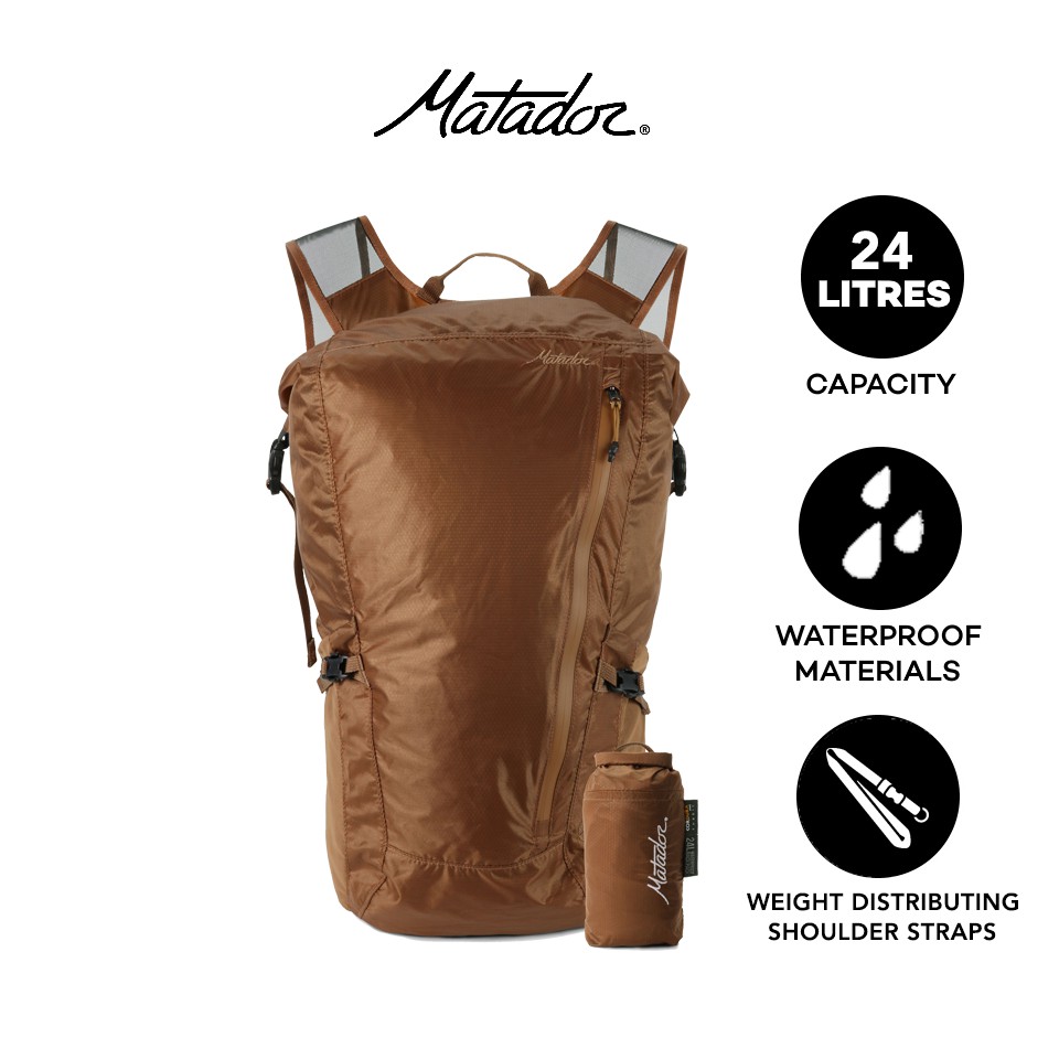 Matador Advanced Freerain24 Waterproof Packable Backpack - Coyote (24L ...