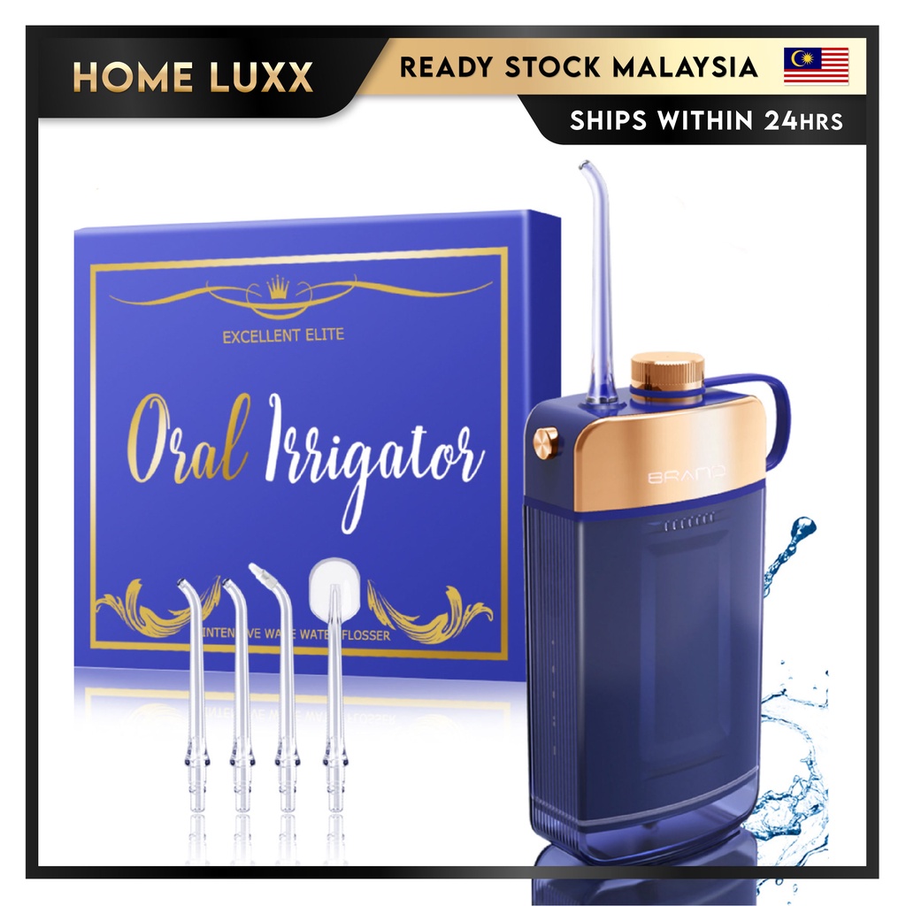 Portable Electric Oral Irrigator Rechargeable Water Floss Teeth Cleaner ...