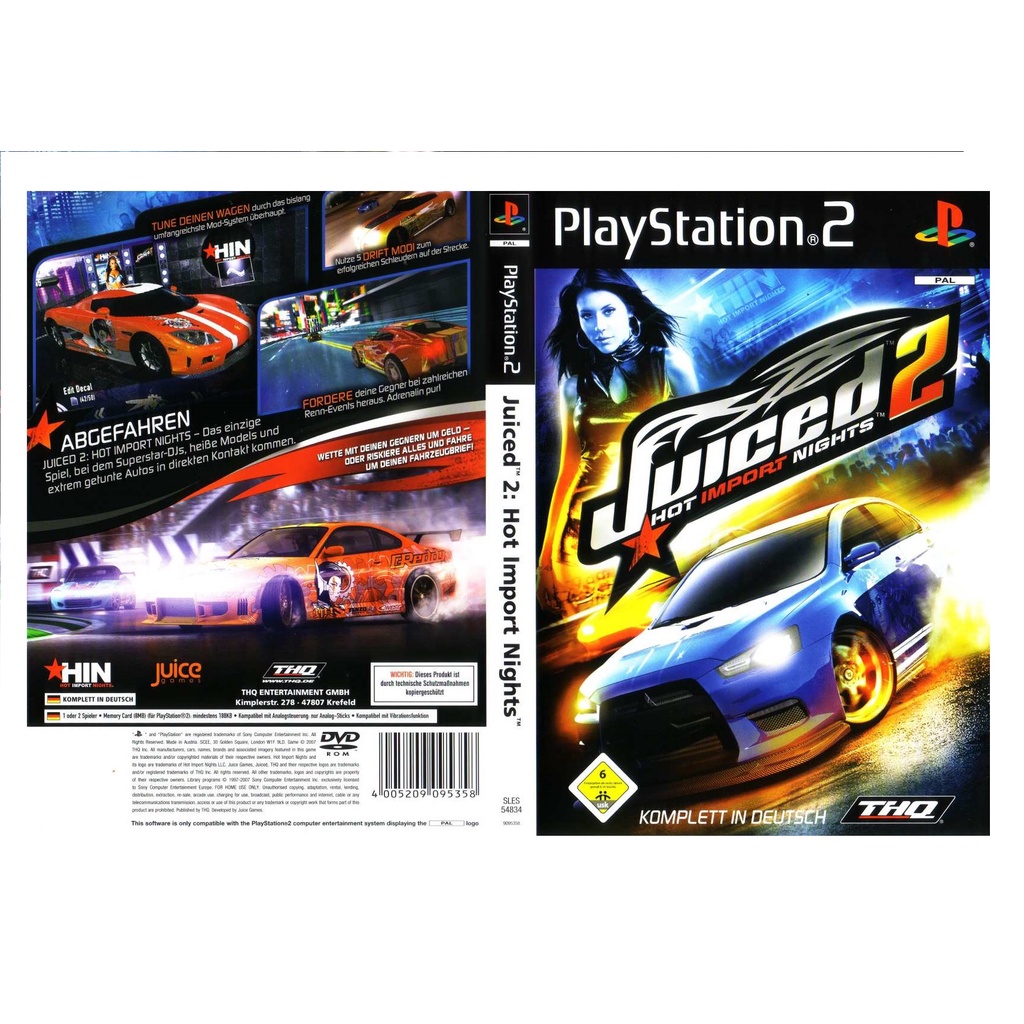 🔥PS2 CD DVD Games🔥 Juiced 2 hot import nights (Dvd Game) | Shopee Malaysia