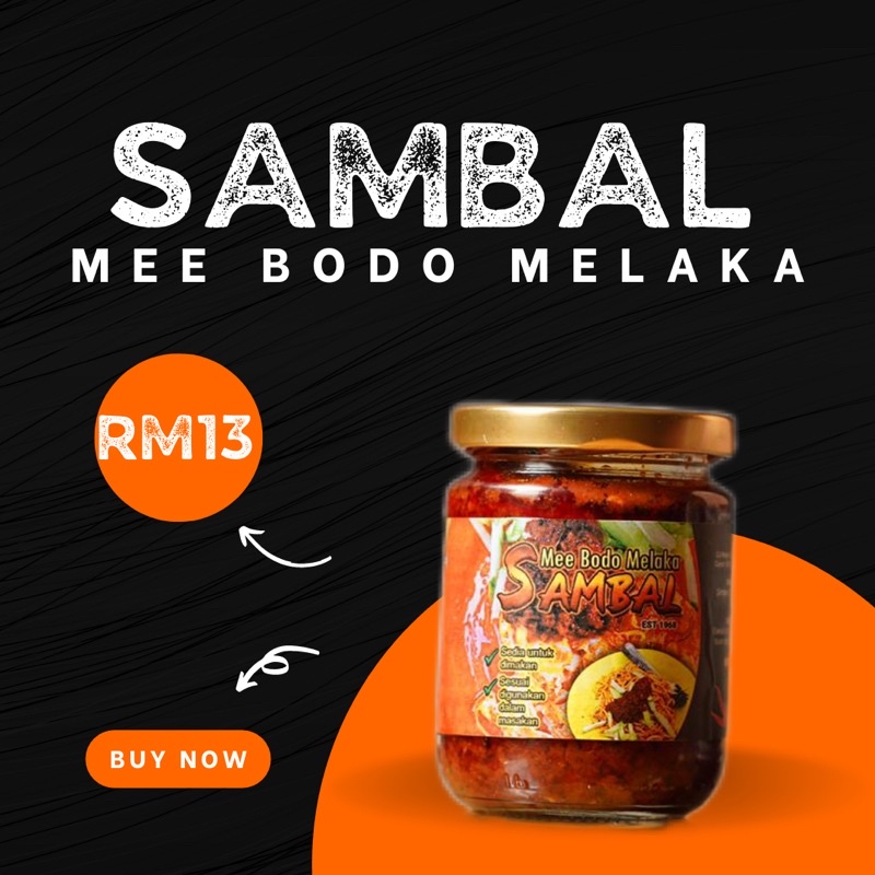 [READY STOCK] Sambal Mee Bodo Melaka Original Kedai Mee Goreng Hassan ...