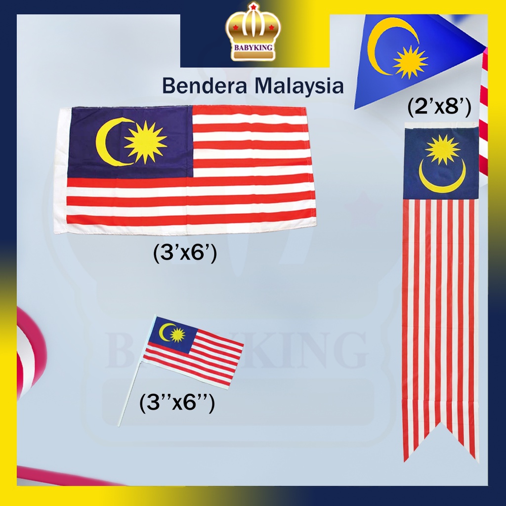 Bendera Malaysia / Malaysia Flag / Malaysia Hand Flag / Jalur Gemilang ...