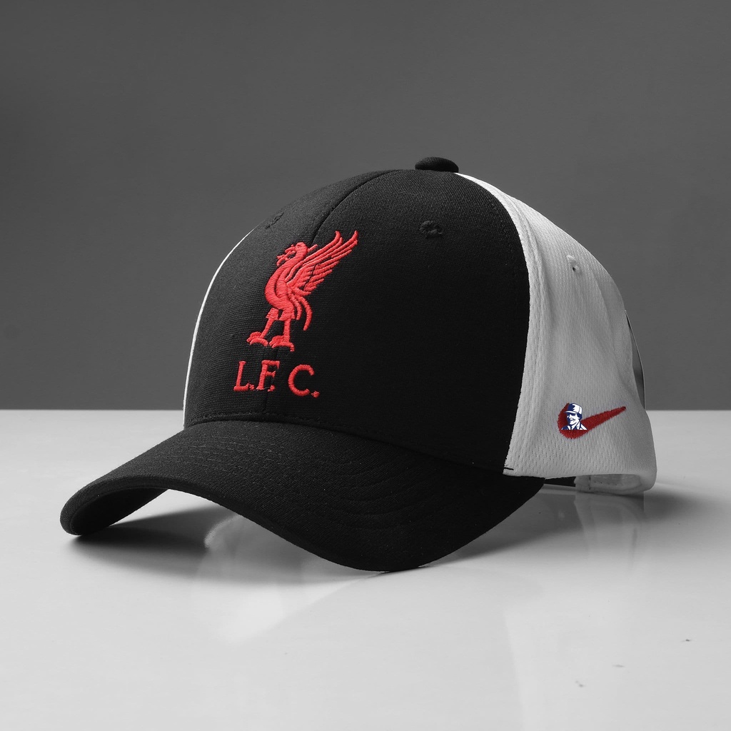 Liverpool Baseball Cap Black and White, L.F.C Football - Basketball ...