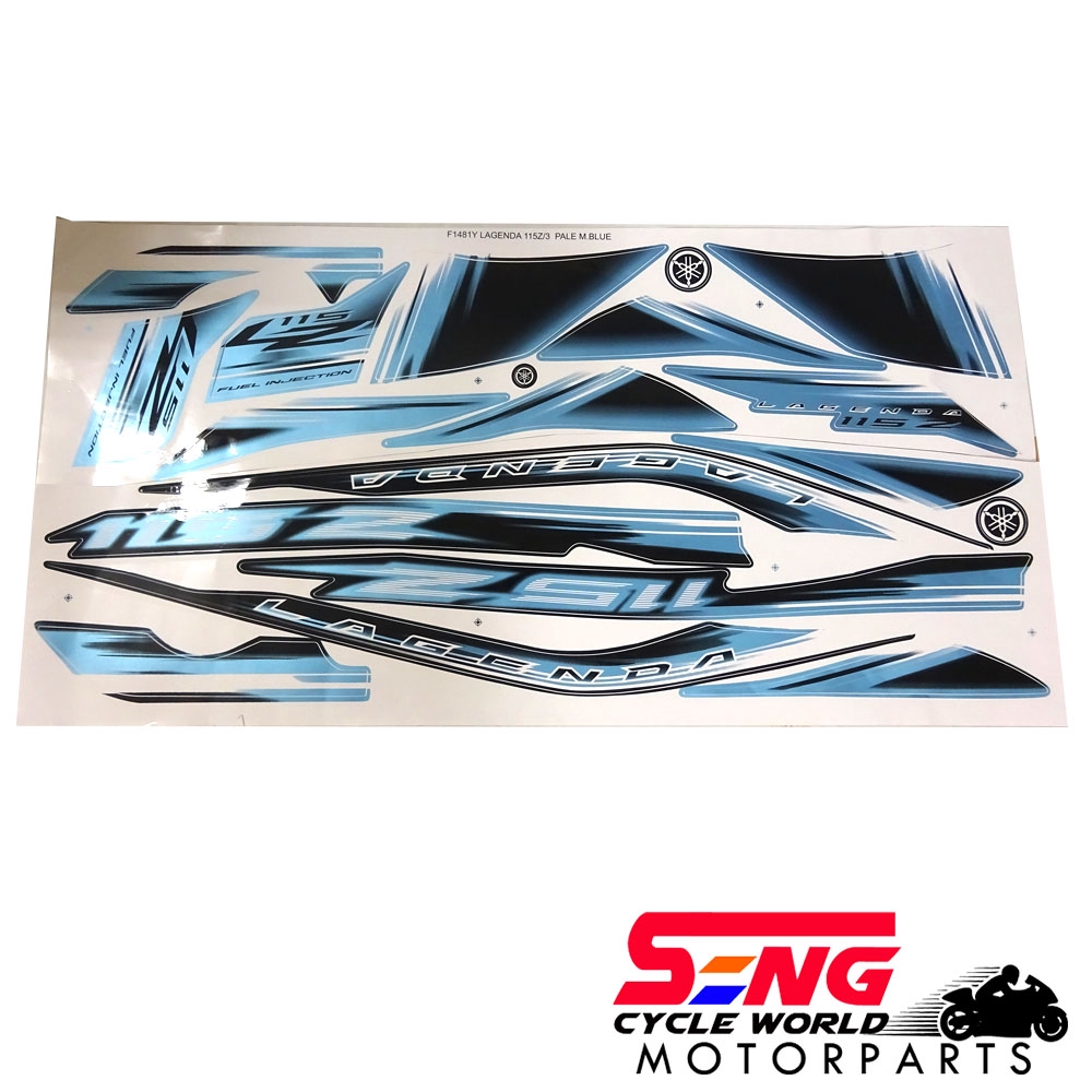 SRL 115(3) BODY STICKER-LIGHT BLUE | Shopee Malaysia