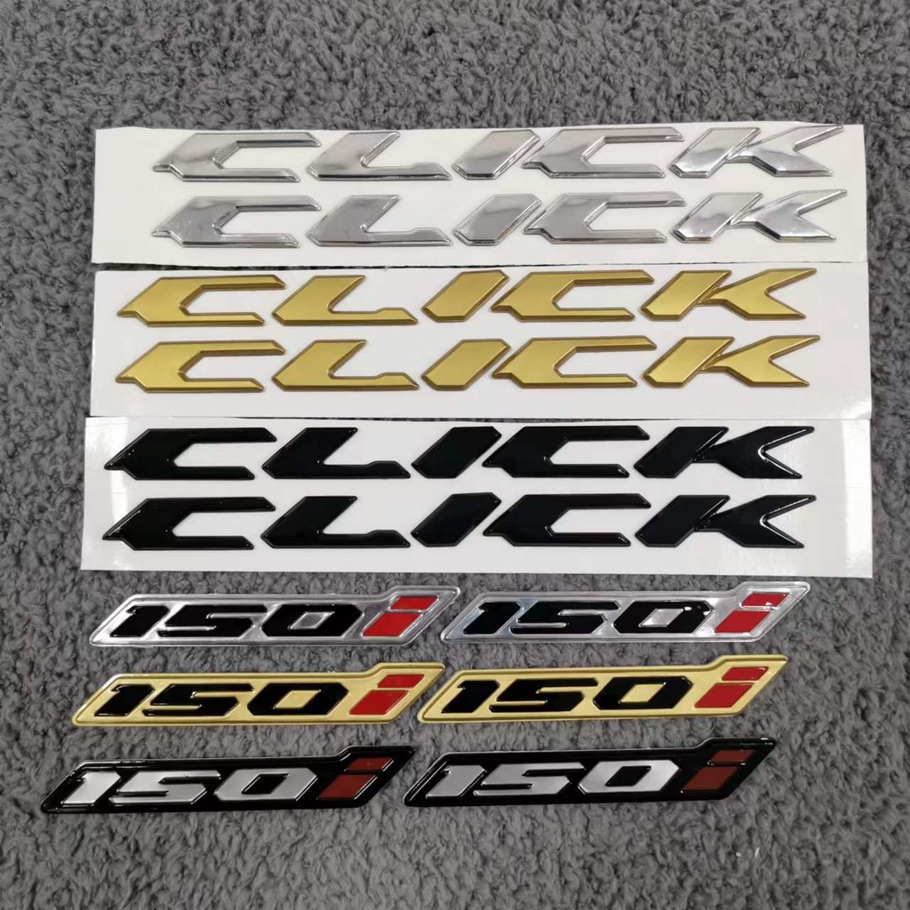 1Pair Honda Click emblem 150i For Motorcycle Logo 3D Original Quality ...