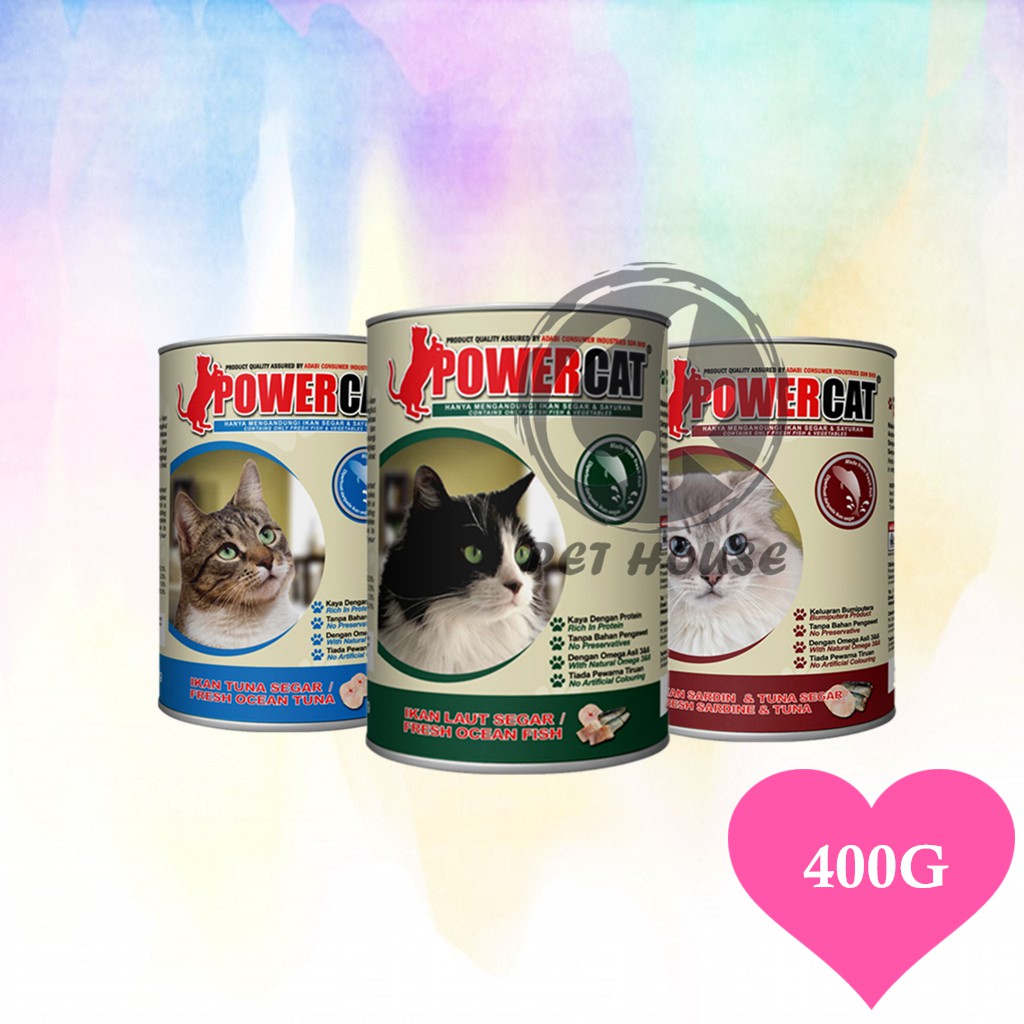 Power Cat Canned Ocean Fish / Tuna / Tuna Sardine / Kitten Formula 400G ...