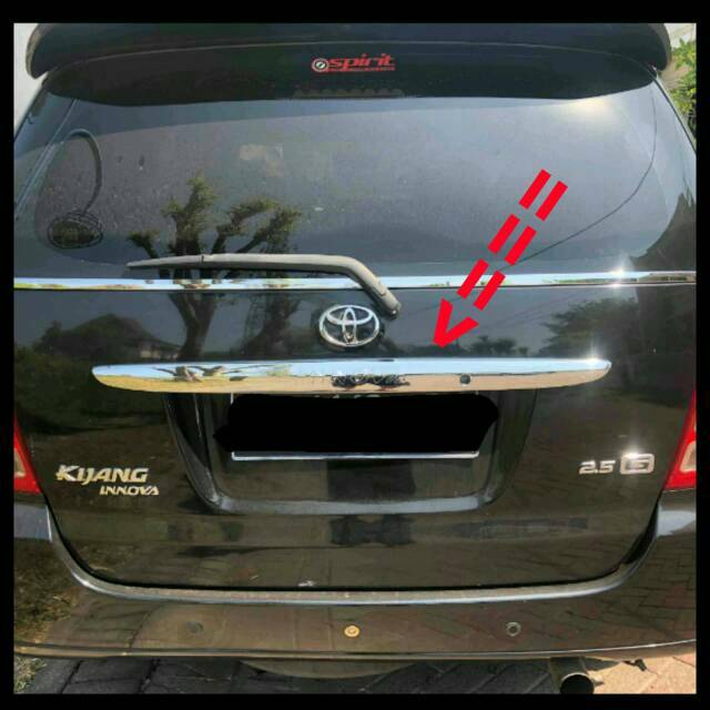 List trunk lid toyota innova old 2004 - 2011 full chrome sticker ...