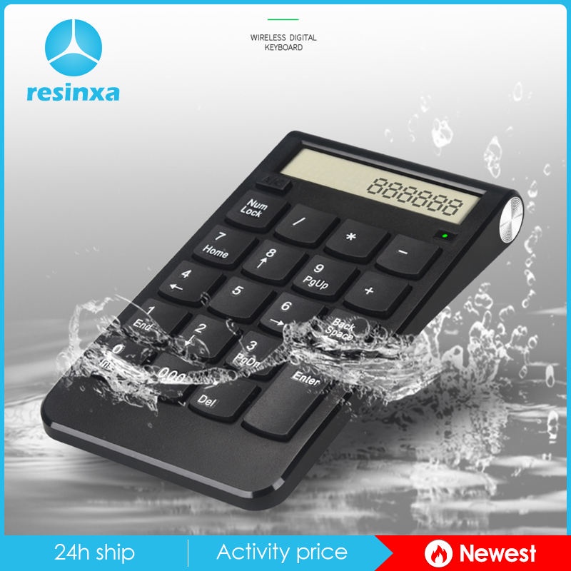[resinxaMY] Wireless Number Pad/ 2.4G with Digital Display Portable ...