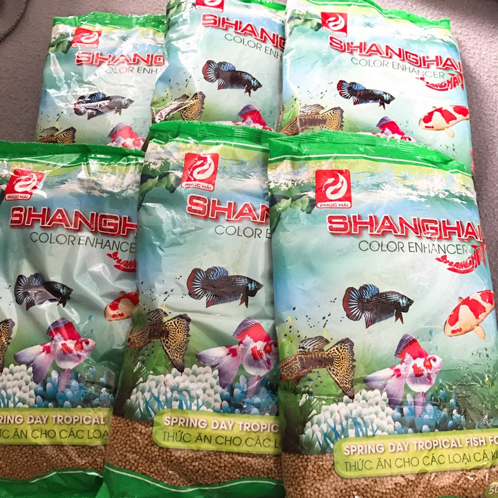 5 Packs of ShangHai Fish Food Small Pellets 500g, for Ornamental Fish ...