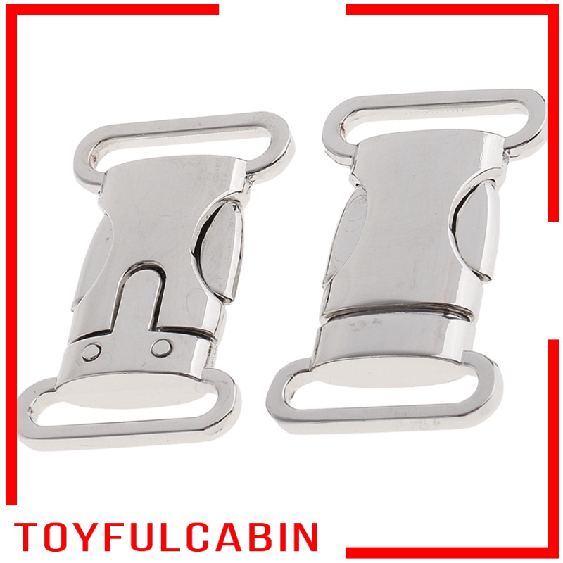 [toyfulcabinMY] 2x Metal Side Release Buckle Clip for Craft Paracord ...