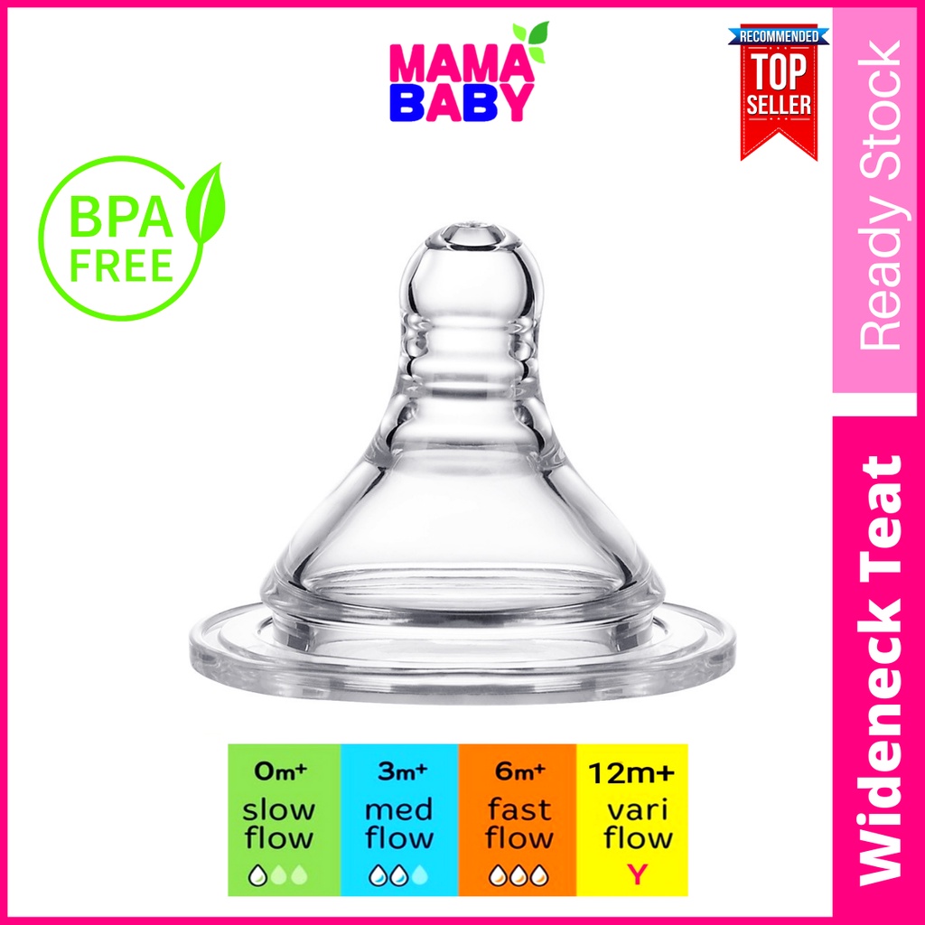 Puting susu Baby Bottle Nipple Wideneck Puting Botol Susu local stock ...