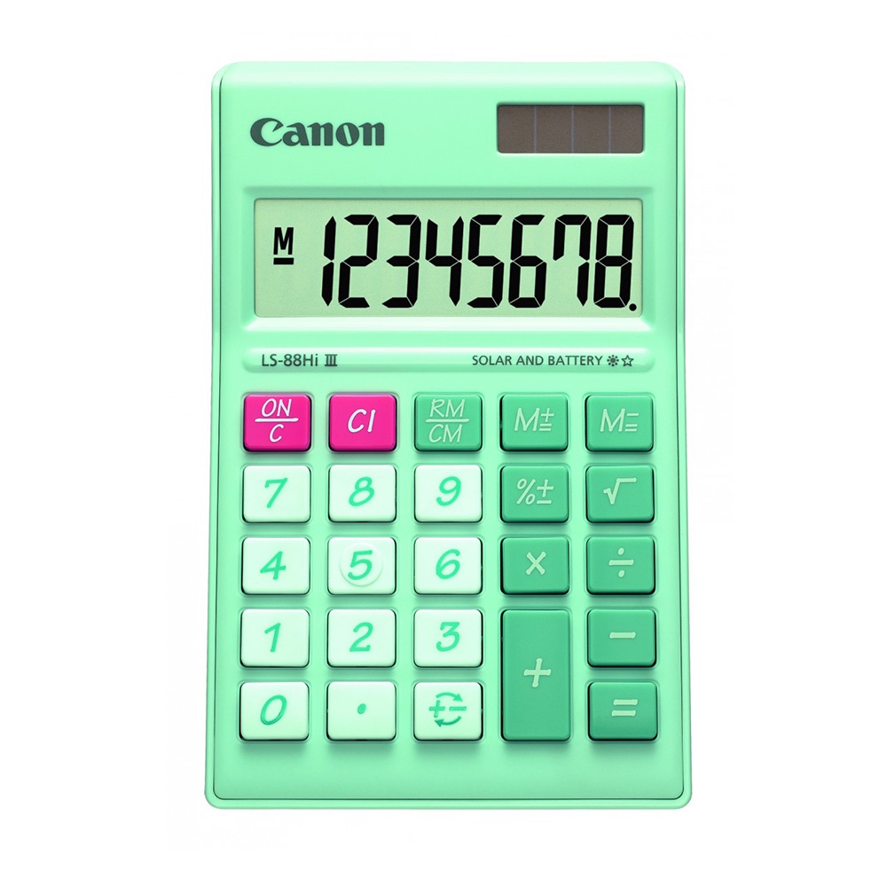 Canon LS-88Hi-III-GR 8 Digits Desktop Calculator (Green) | Shopee Malaysia