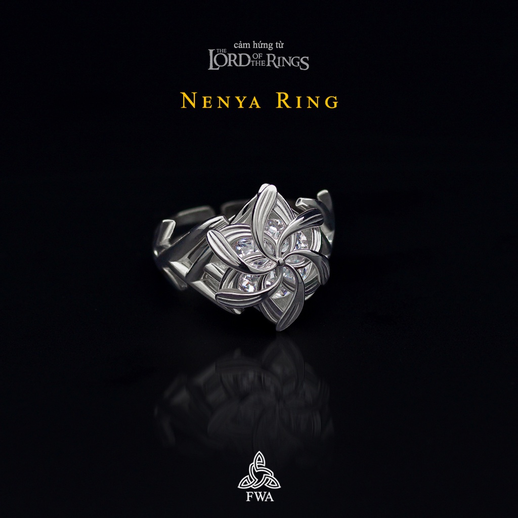 Fwa Nenya Ring Women's Silver Ring - Lord of the Ring | Shopee Malaysia
