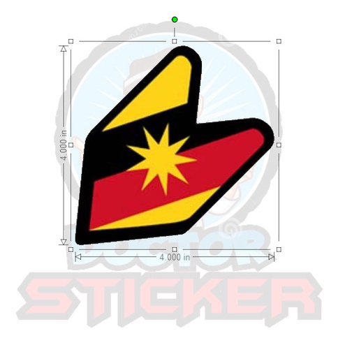 STICKER BENDERA REFLEK SARAWAK DESIGN | Shopee Malaysia