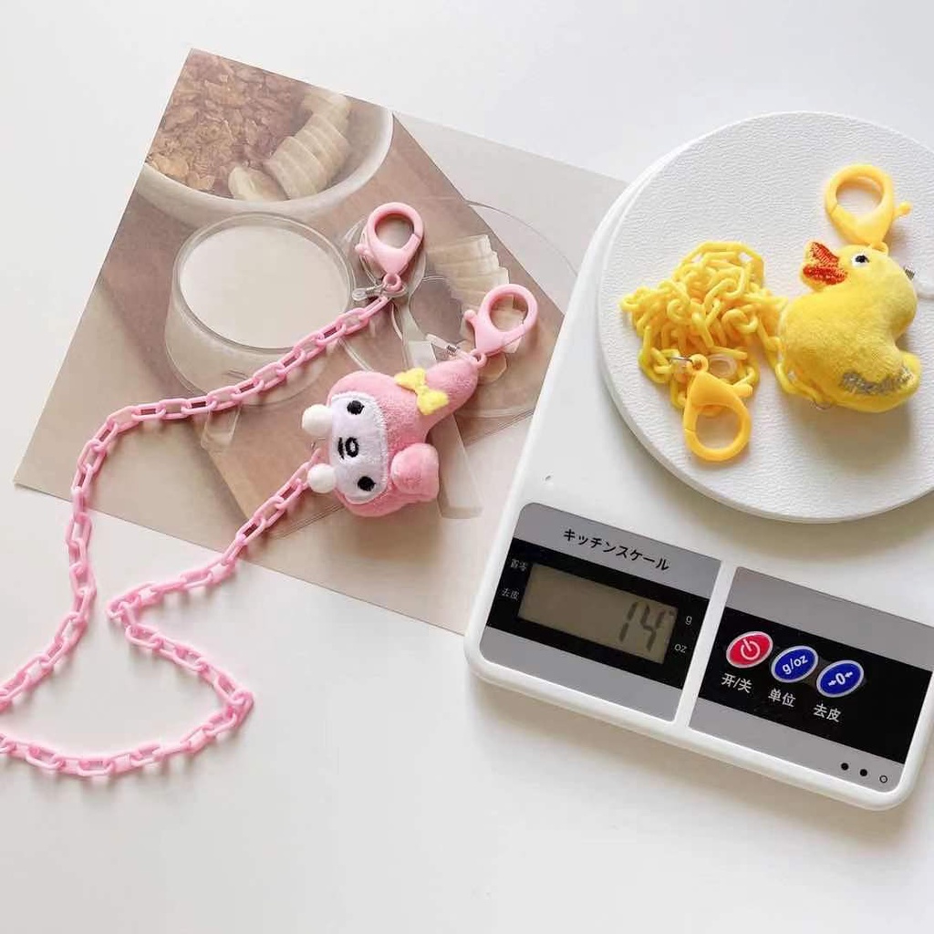 New creative cartoon acrylic lanyard necklace glasses chain earphone ...