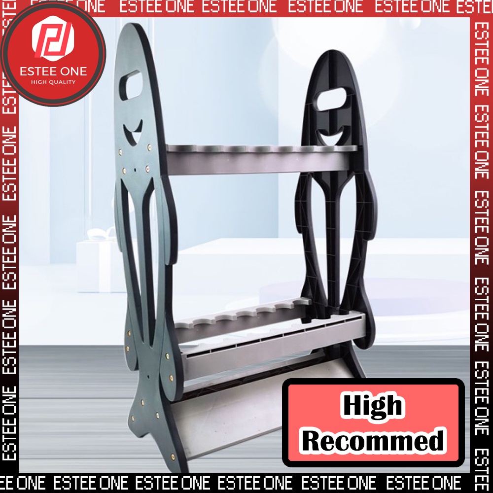 ESTEE Easy Lightweight Fishing Rod Rack Pole Holder Organizer Rack For ...