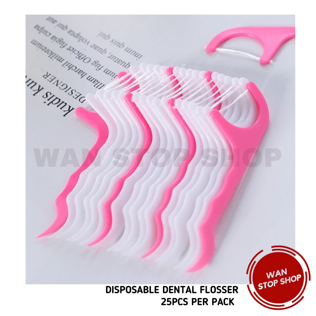 Disposable Dental Flosser Teeth Stick Toothpicks Floss Pick Oral Gum ...