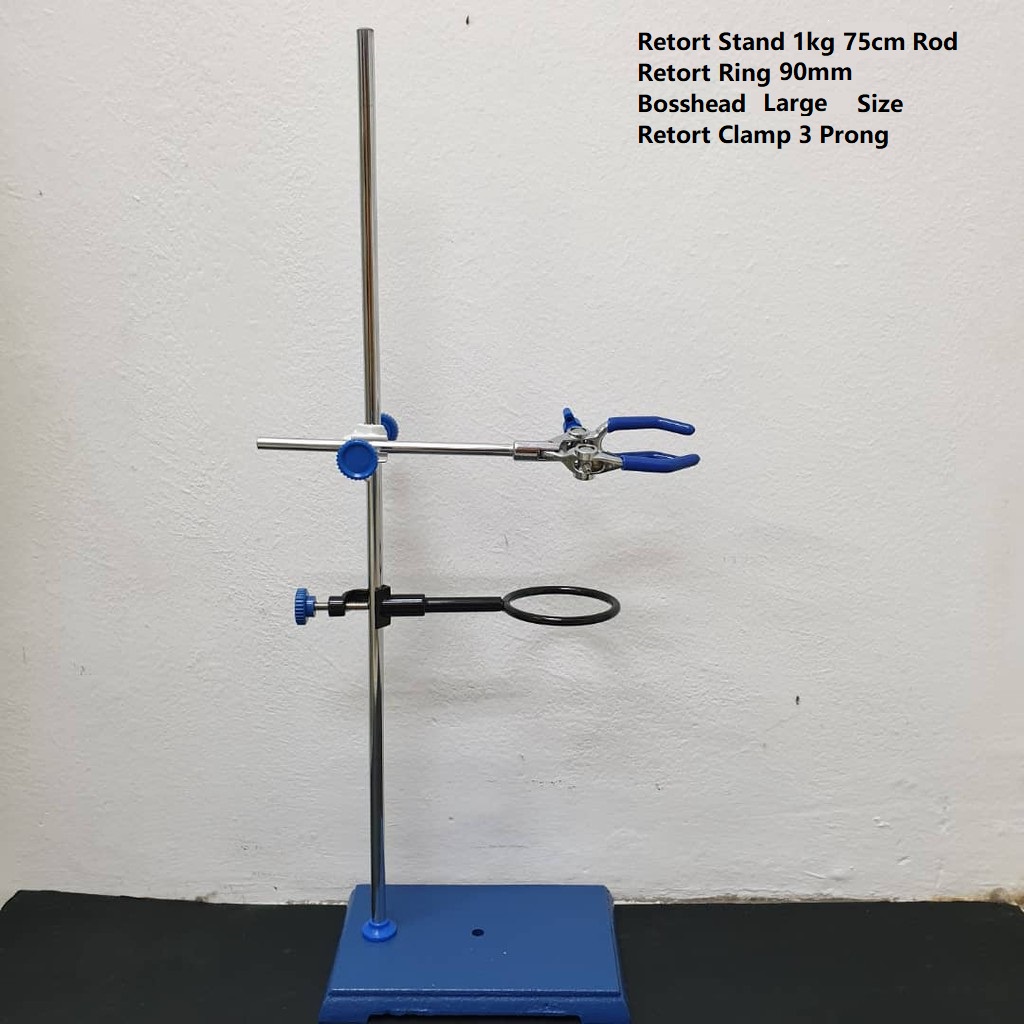 60cm Retort Stand Set 1kg Ring Clamp Lab Use READY STOCK Wholesaler ...
