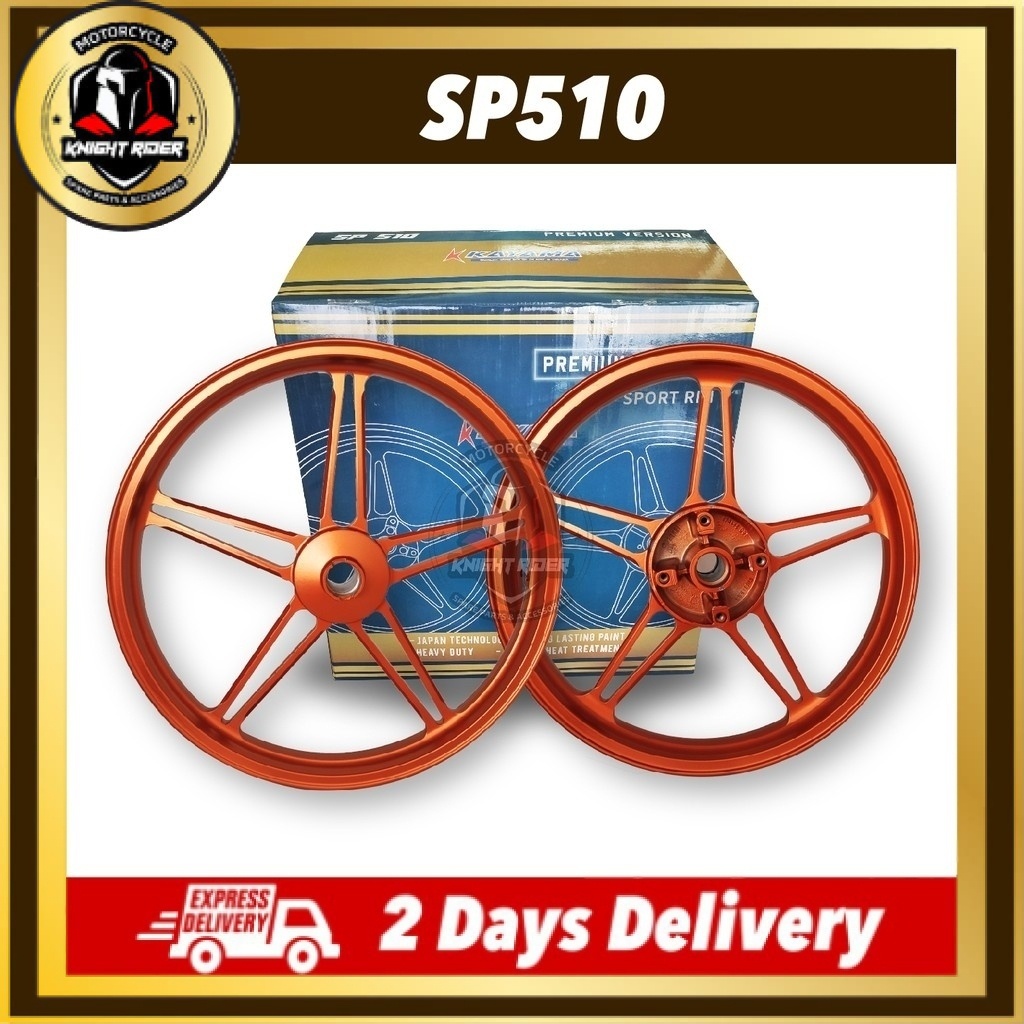 SPORT RIM Y125 SP510 CUTTING FG510 MATT ORANGE BLACK RED (SESUAI UNTUK ...