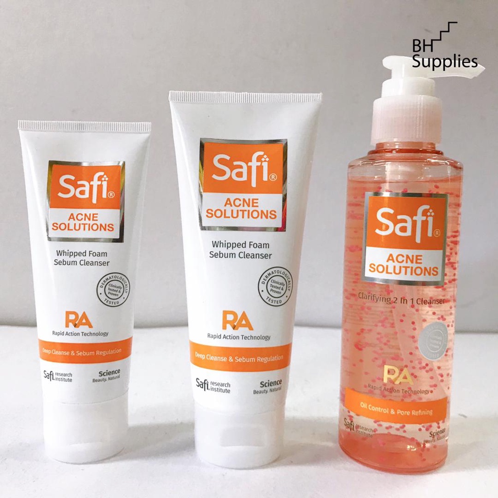 SAFI Acne Solutions Cleanser / Pembersih Muka Anti-Jerawat | Shopee ...