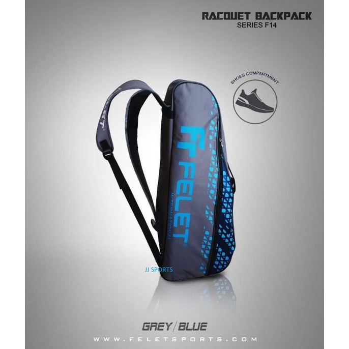 FELET DOUBLE BACKPACK Double Zip+ Shoe Compartment +Side Zip Bag ...