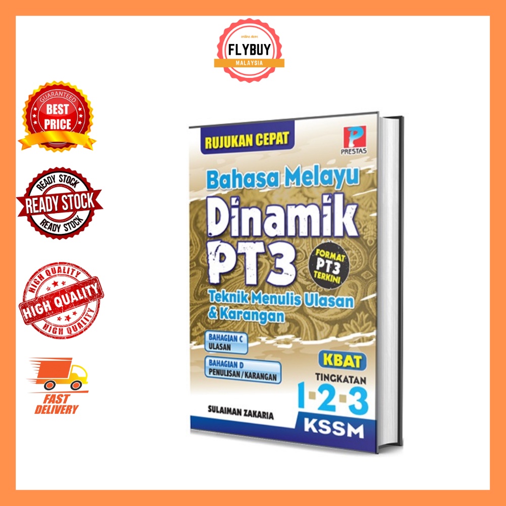 Buku Bahasa Melagyu Dinamik PT3: Teknik Menulis Ulasan & Karangan Bahagian C & D (Tingkatan 1,2 ...