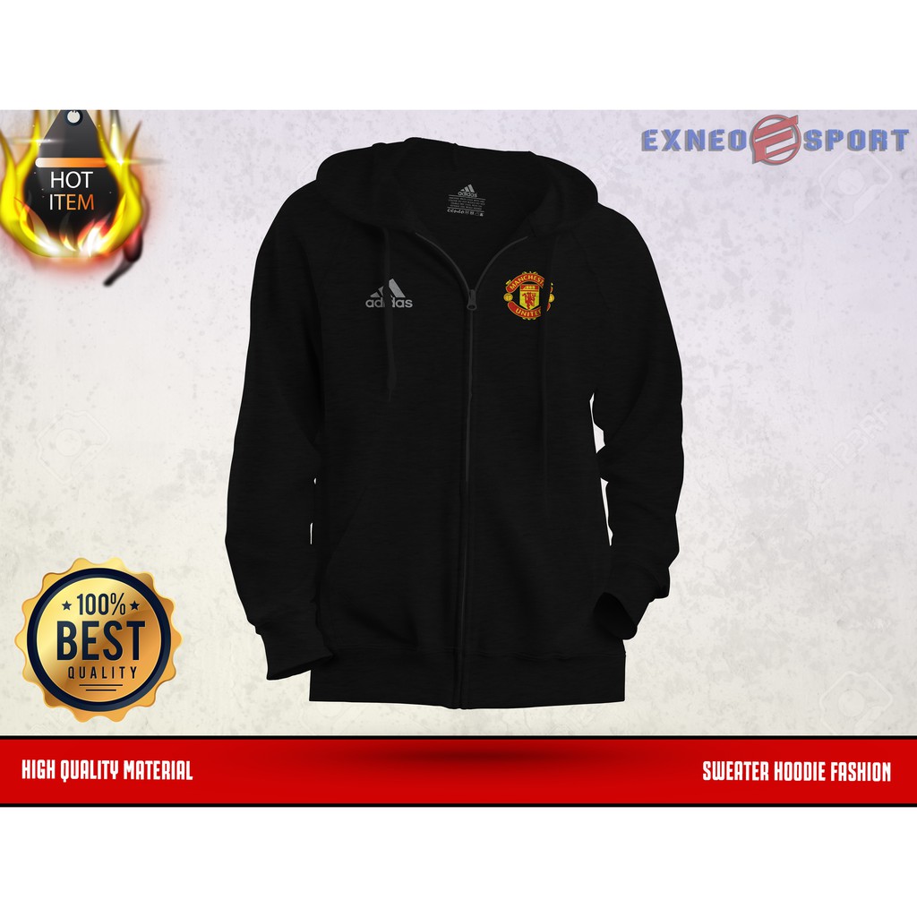 🔥Hoodies Limited🔥Art Adidas Manchester United FC Sweatshirt Full Zipper ...