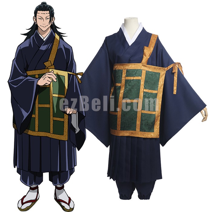 Ezbeli Jujutsu Kaisen Cosplay Costumes Geto Suguru Kimono Black Blue ...