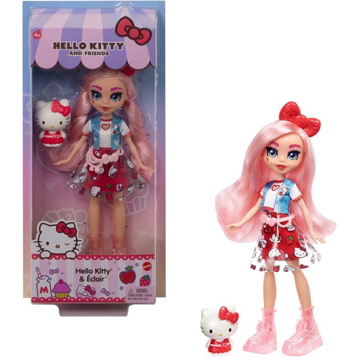 (READYSTOCK) Sanrio x Mattel Hello Kitty Figure & Eclair Doll Barbie ...