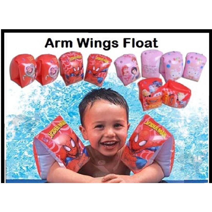 [READY STOCK] Spider Man princess cartoon Inflatable Arm Float Arm Ring ...