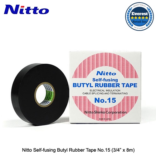Nitto Self Fusing Butyl Rubber Tape No. 15 (3/4" x 8m) | Shopee Malaysia