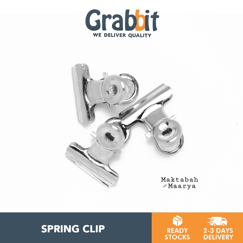 Pengepit Kertas Besi | Spring Clip 20mm 30mm Metal Clip Clamp File ...