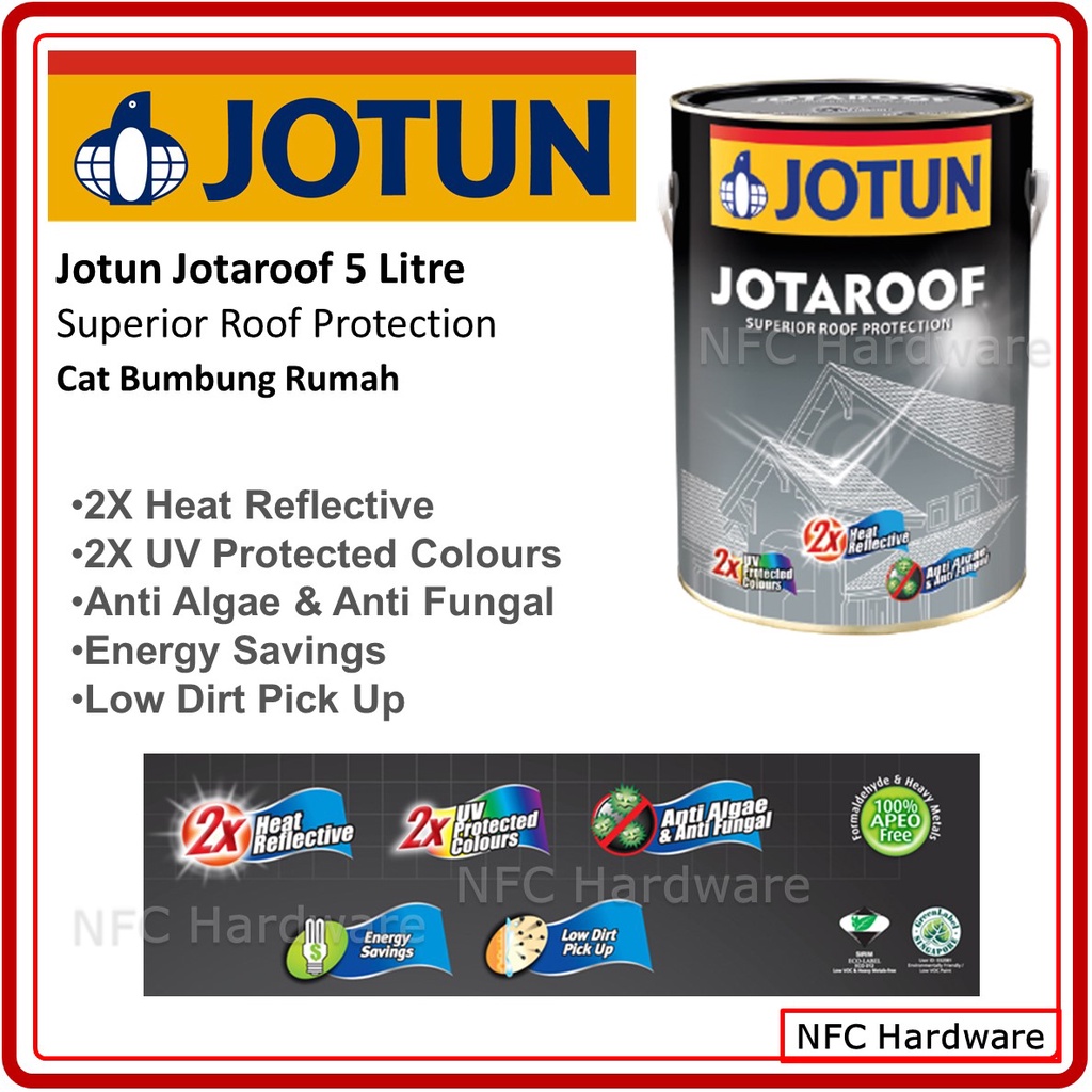 Jotun Jotaroof 5 Litre Superior Roof Protection | Shopee Malaysia