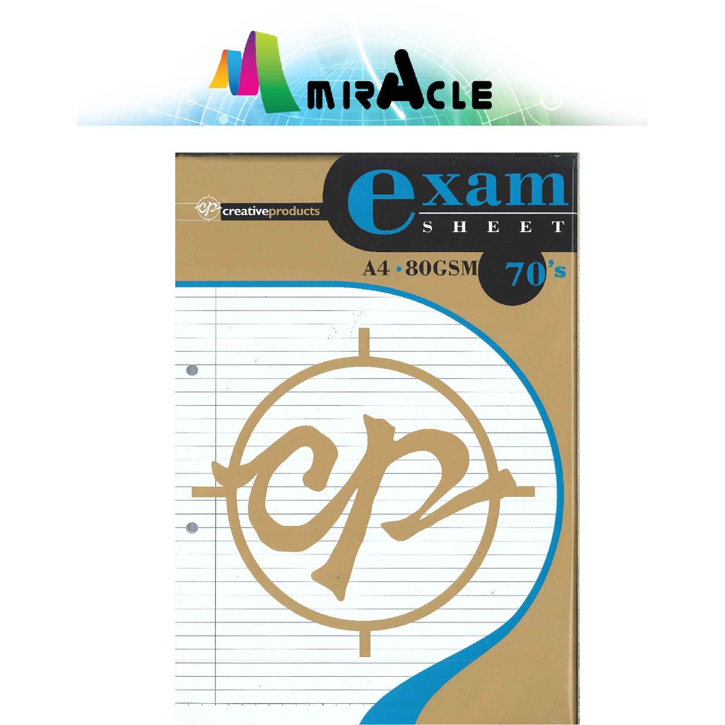 CP Test Pad Test Sheet Exam Pad Foolscap Paper A4 80gsm 70 Sheets / Pad ...