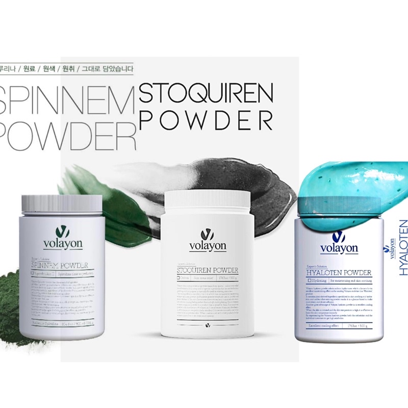 Volayon Spirulina Mask Full box 500g 3 colors | Shopee Malaysia