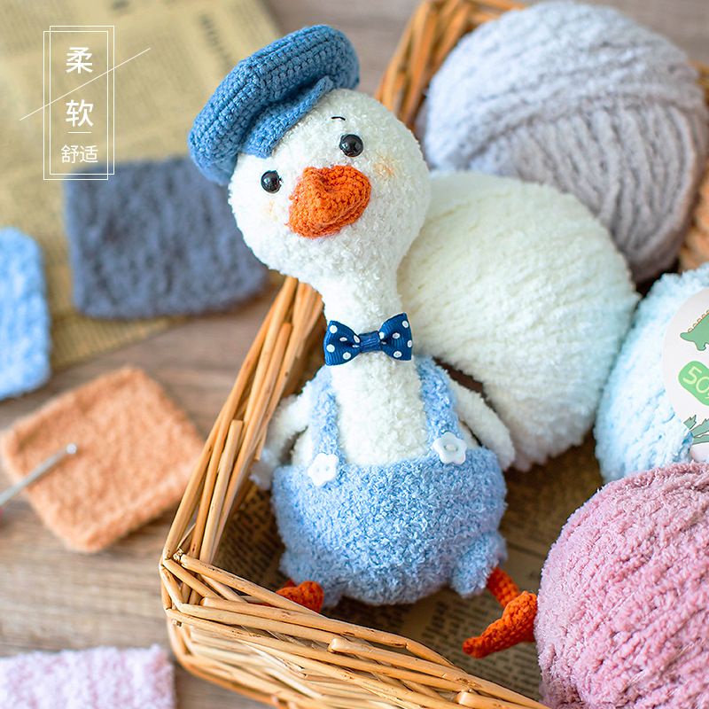 READY STOCK🎀diy hand-woven small cute wool ball love line doll doll ...