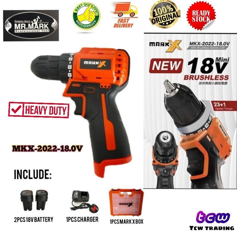 MARK-X 18V MINI BRUSHLESS ELECTRIC DRILL MKX-2022 / ELECTRIC MINI DRILL ...