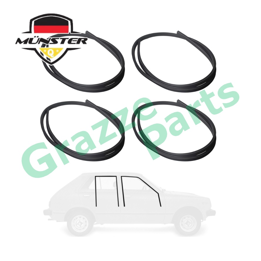(4pc) Münster Front / Rear Door Window Glass Run Channel for Toyota ...