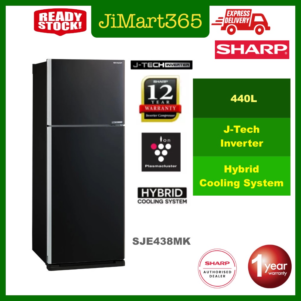 Sharp Refrigerator J-Tech Inverter - Pelican Series (440 L) SJE438MK ...
