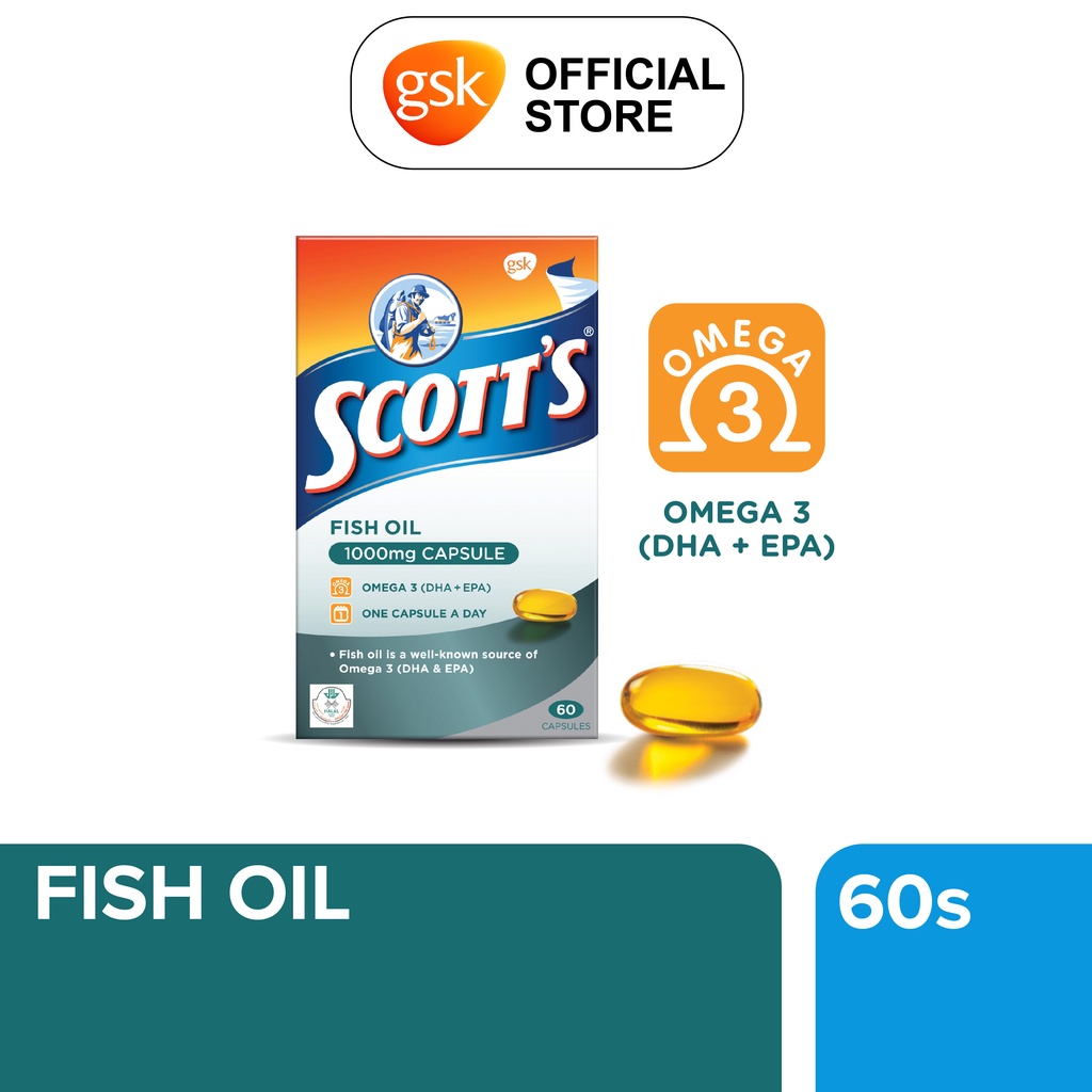 Scott's Fish Oil Capsules with Vitamin A & D for Health Supplement ...