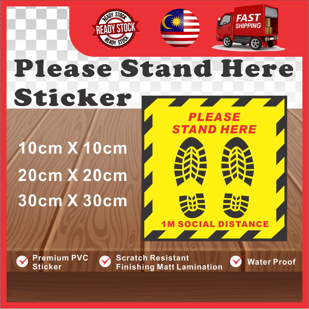 Ready Stock / SOP Floor Stickers, Standard Operating Procedures ...