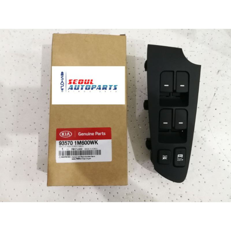 POWER WINDOW SWITCH - MAIN (DRIVER) = FORTE 1.6 / 2.0 #935701M600WK ...
