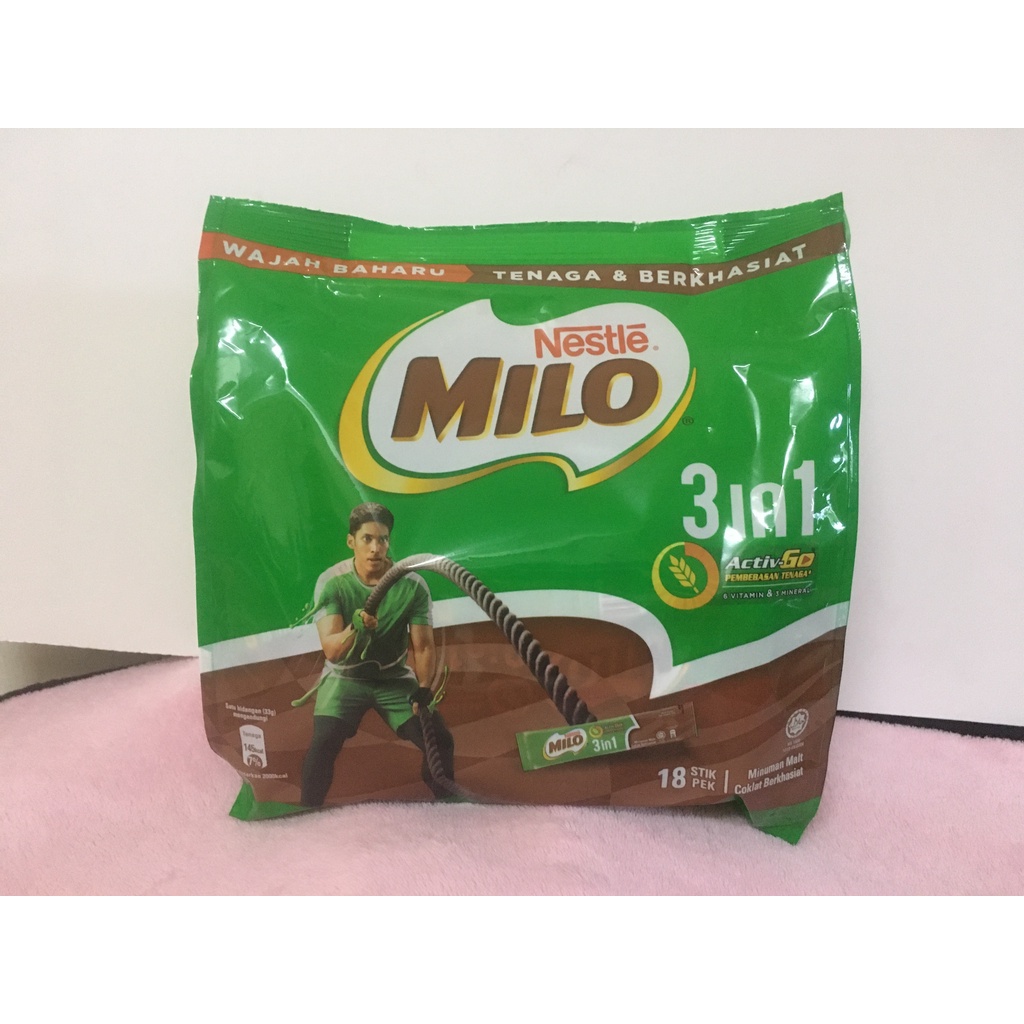 Nestle MILO 3 in 1 Activ-Go (18Stick x33g) | Shopee Malaysia