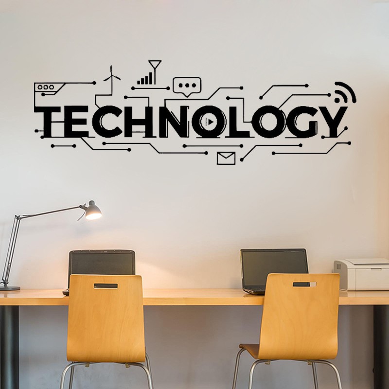 Technology Wall Decal Science Education School Art Design Classroom ...