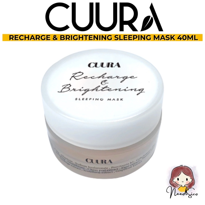 CUURA Recharge & Brightening Sleeping Mask 40ml | Shopee Malaysia