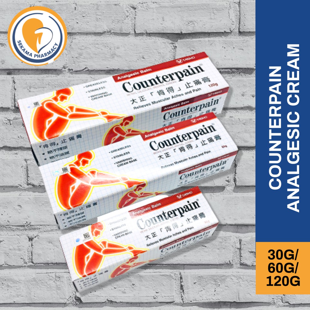 COUNTERPAIN ANALGESIC CREAM (30G/60G/120G) | Shopee Malaysia