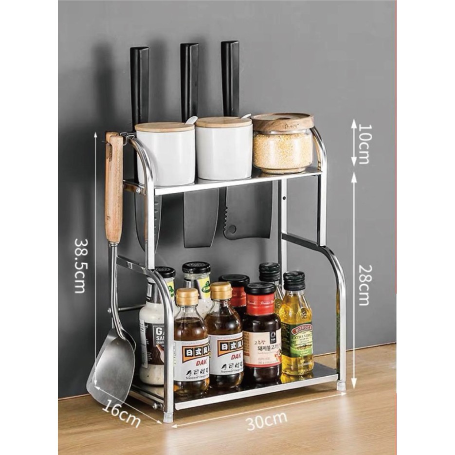 Stainless Steel - Seasoning Rack【 PROMOTION 】 Salt Soy Sauce Pepper ...