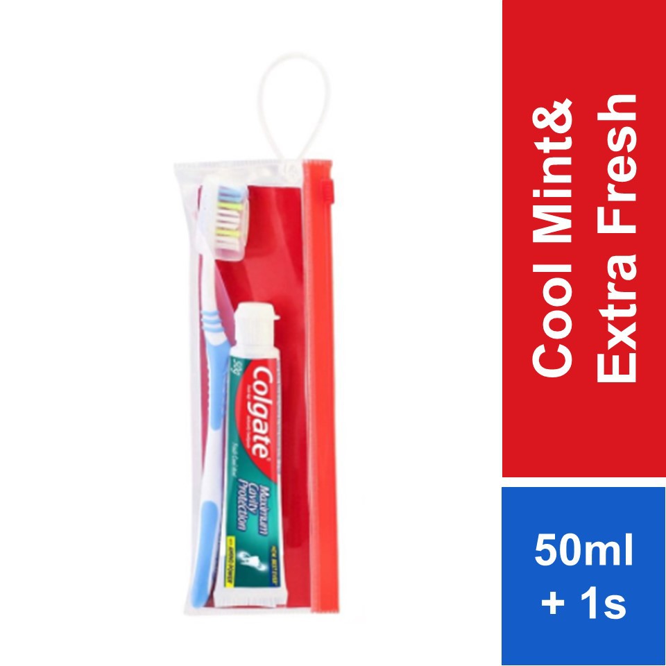 Colgate Maximimum Cavity Protection Fresh Cool Mint 50g + Colgate Extra ...