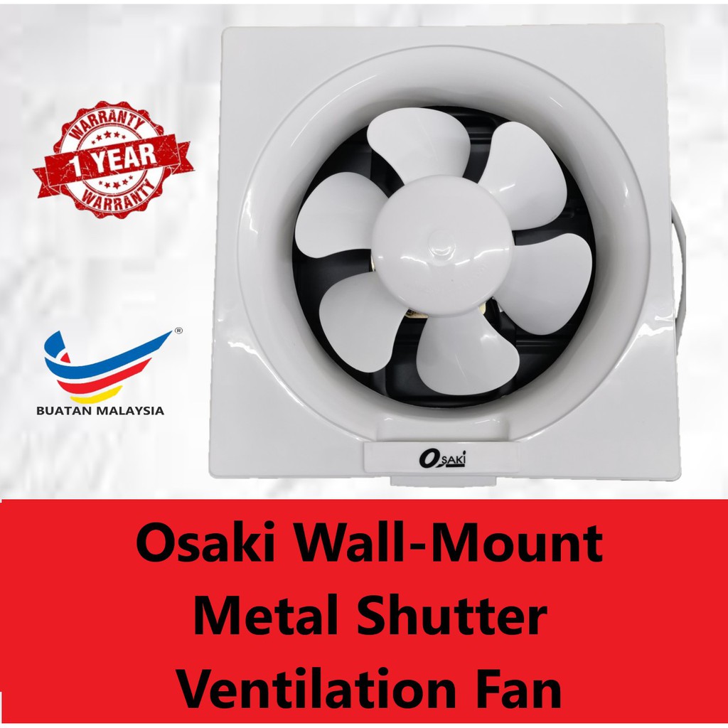 **OFFER** OSAKI METAL SHUTTER EXHAUST FAN/VENTILATION FAN | Shopee Malaysia